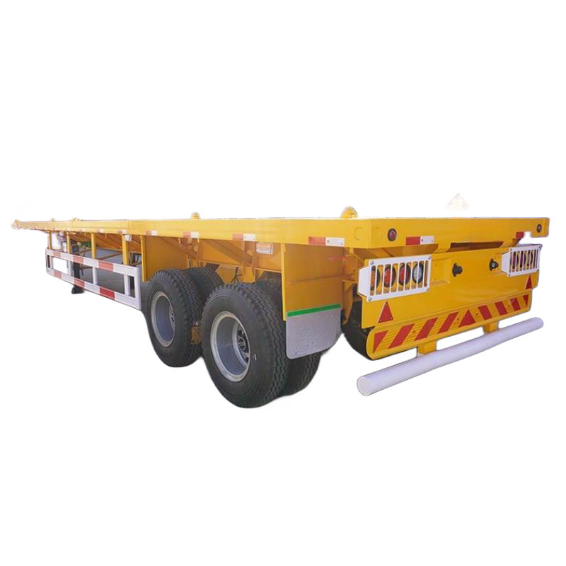 2 Axle Lori Container Trailer 20FT ISO Tank Container Flatbed Semitrailer